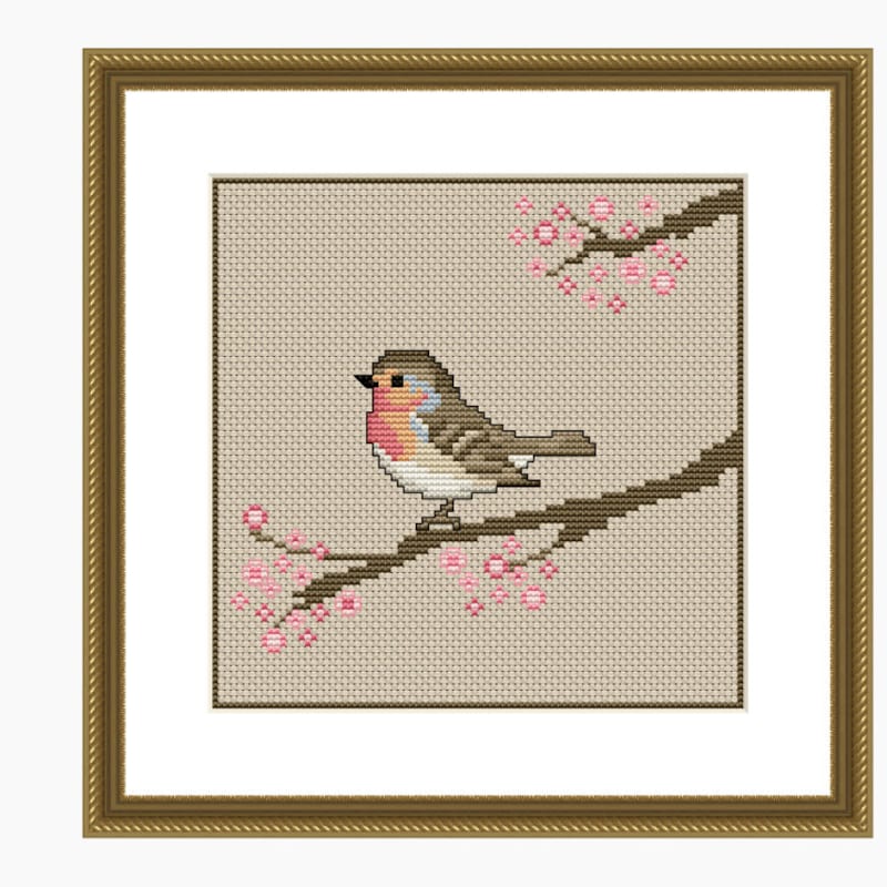 Bird Cross Stitch - Etsy