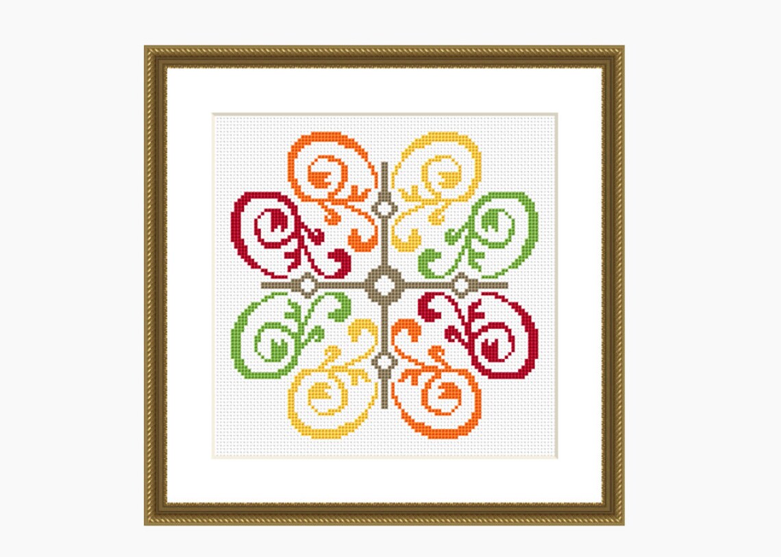 Cross Stitch Pattern Modern Cross Stitch CITRUS FRESH - Etsy