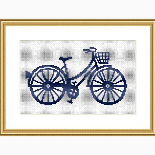 BIKE SILHOUETTE Cross Stitch Pattern Modern Cross Stitch PDF - Etsy