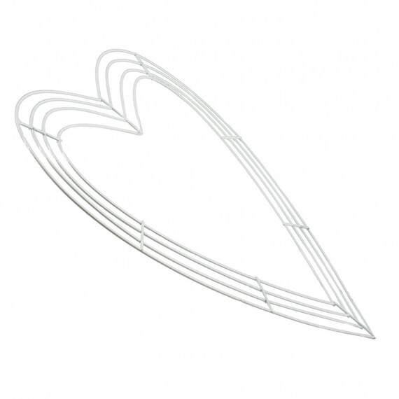 18 Heart Wire Wreath Frame Heart Frame for Deco Mesh - Etsy