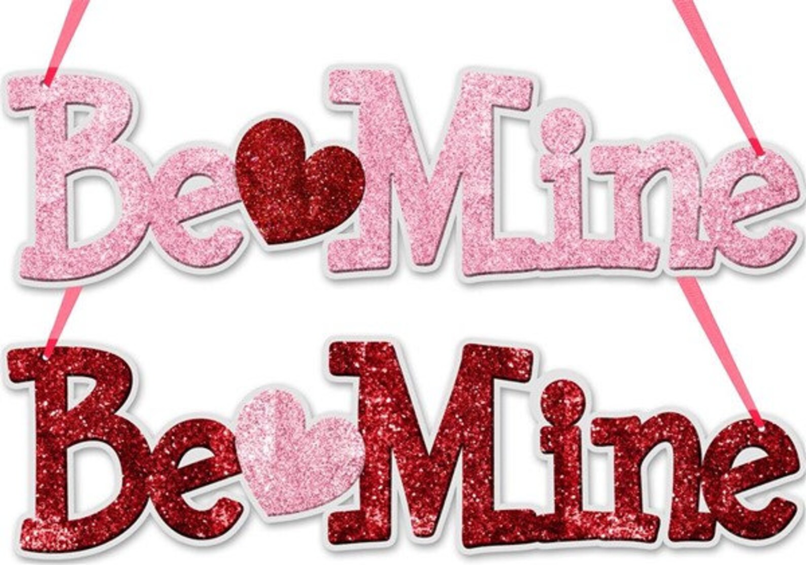 Be Mine Valentines Day Sign Red and Pink Valentines Decor | Etsy