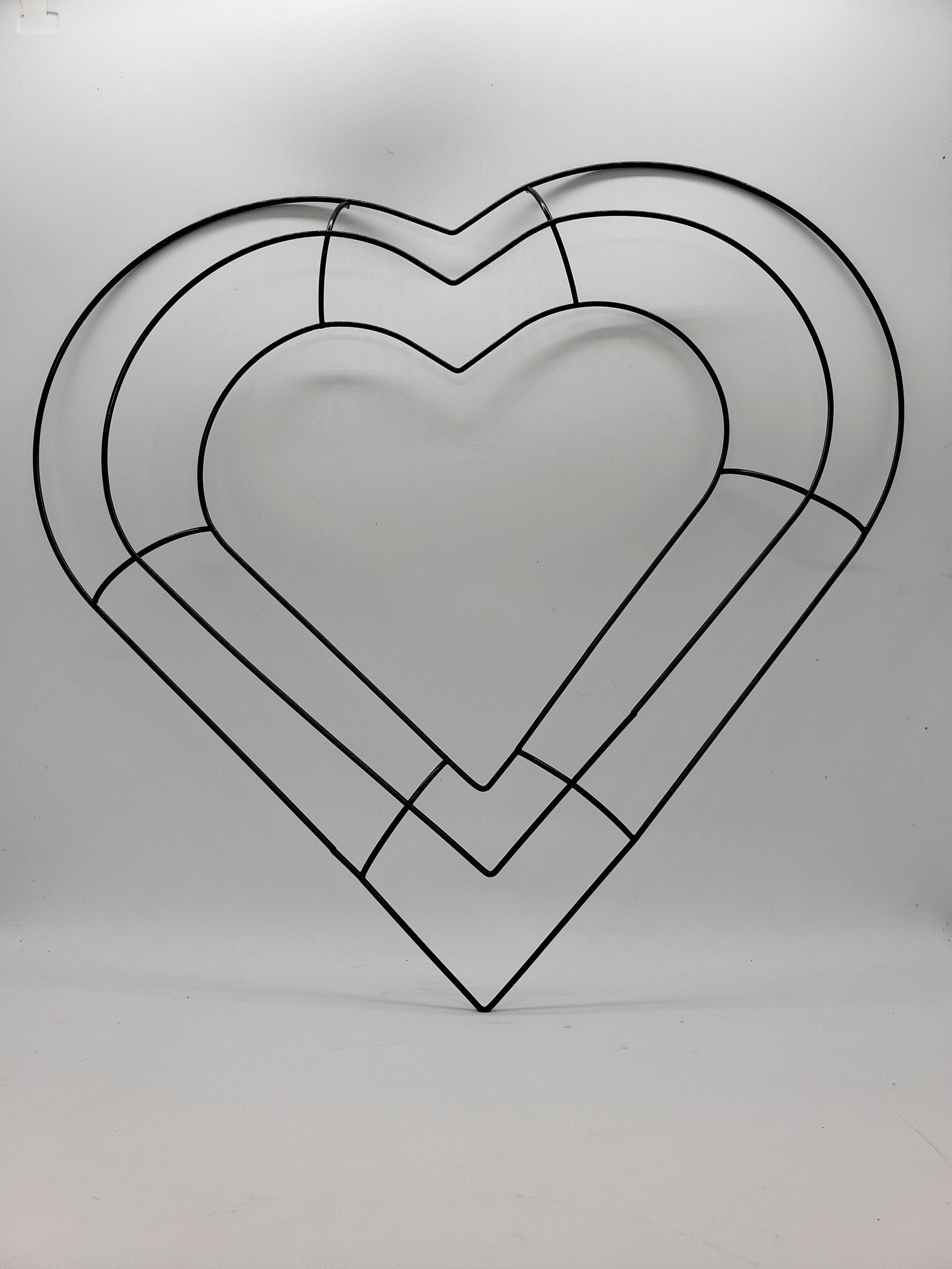 Heart Wire Wreath Frame Heart Frame for Deco Mesh Valentines | Etsy