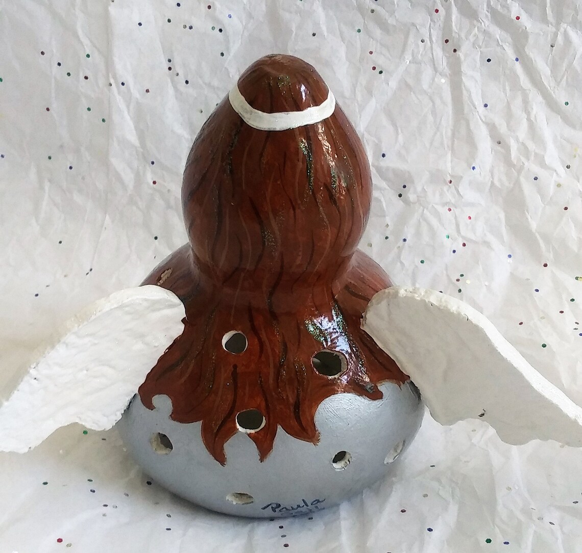 Angel Gourd Tree Topper Christmas Angels Christmas Gourds Etsy