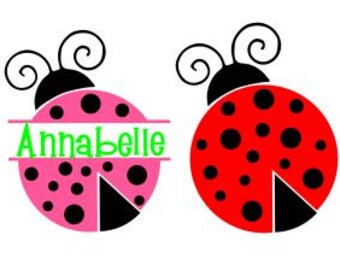 Ladybug Monogram | Etsy
