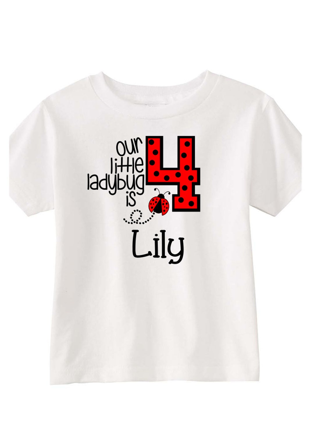 Ladybug Birthday SVG, 4TH Birthday SVG, Baby Birthday SVG, Ladybug Svg ...