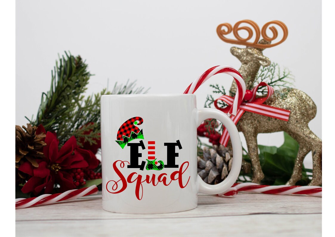 Elf Svg Buffalo Plaid Christmas Elf Svg Elf Squad Svg SVG | Etsy