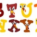 Set of Turkey Letters SVG DXF AI Ps and Pdf (Download Now) - Etsy