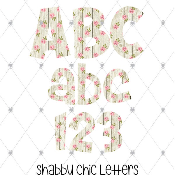 Shabby Chic Letters - Etsy