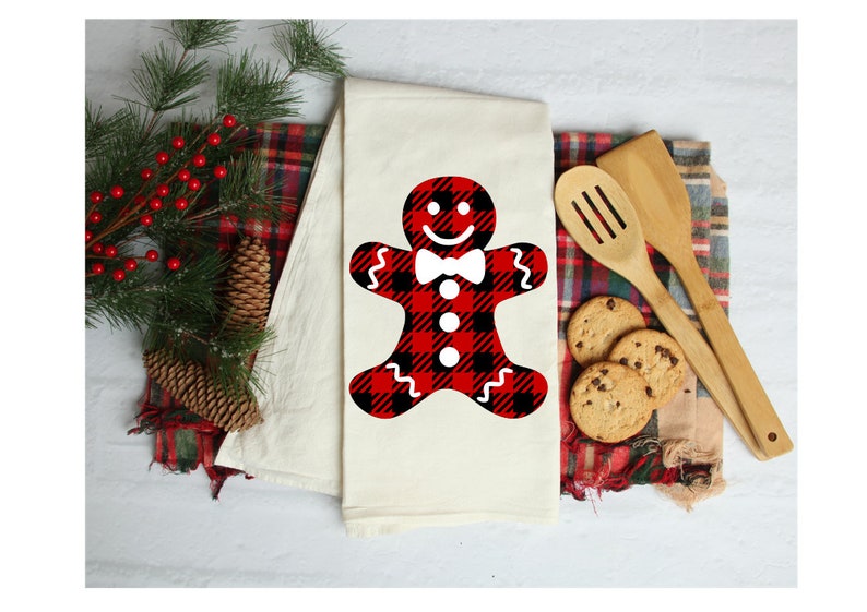 Christmas SVG Buffalo Plaid Gingerbread Man SVG Gingerbread | Etsy