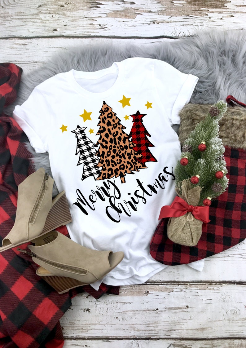 Buffalo Plaid Svg Leopard Print Svg Christmas Svg Christmas - Etsy