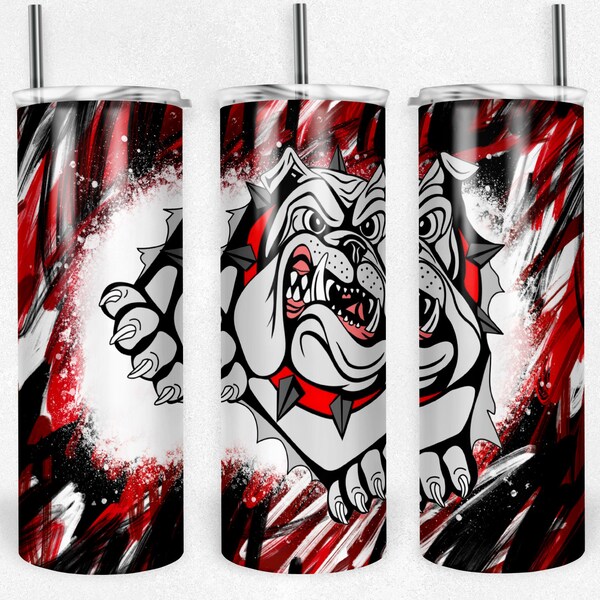 Georgia Bulldogs 20 Oz Tumbler Png - Etsy
