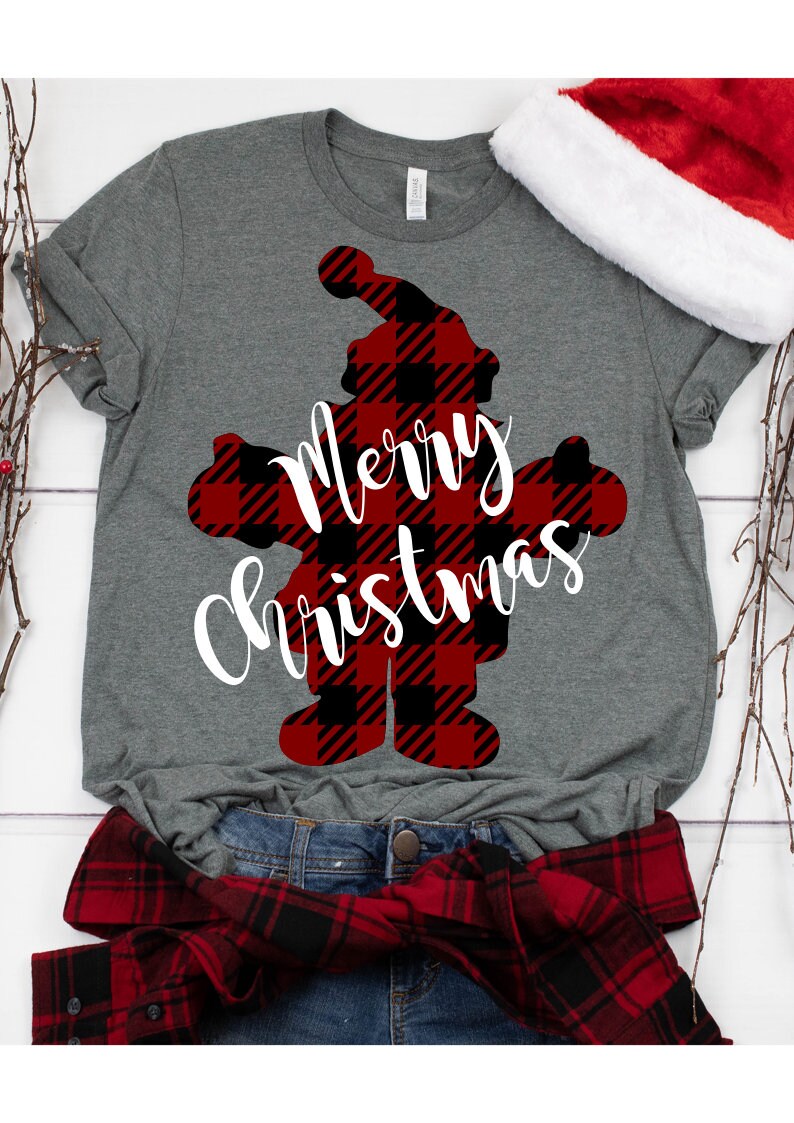 Santa SVG Christmas SVG Buffalo Plaid Svg Santa Clipart | Etsy