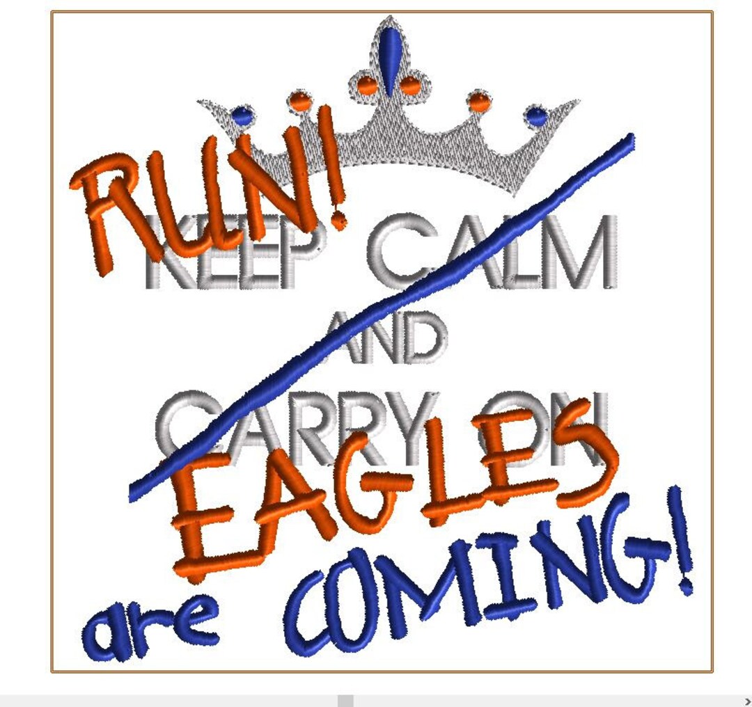 8X8 Don't KEEP CALM! Eagles Are Coming! Can Be Personalized With Your ...