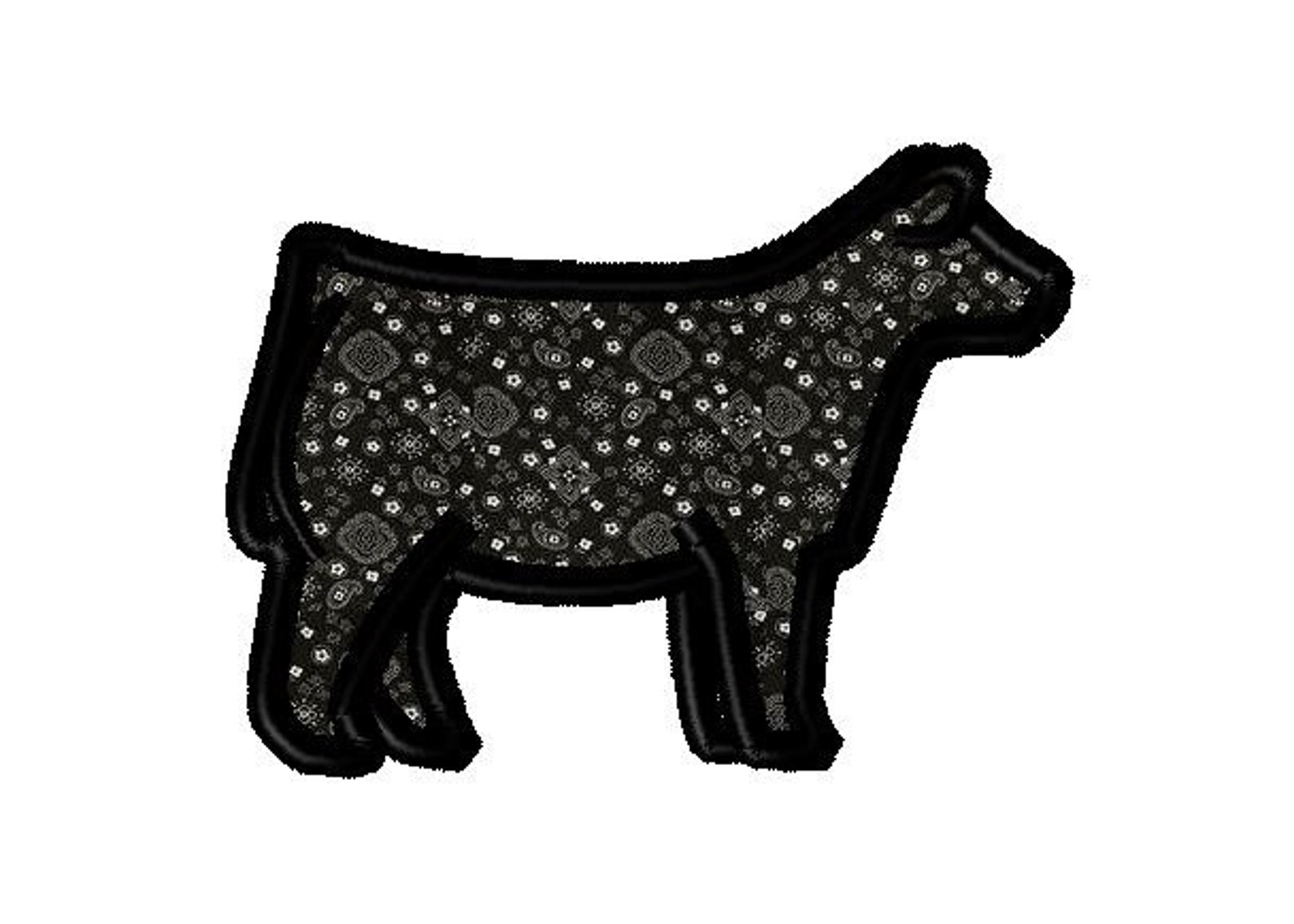 4X4 APPLIQUE CALF Embroidery Design! Embroidery Design for Machine ...