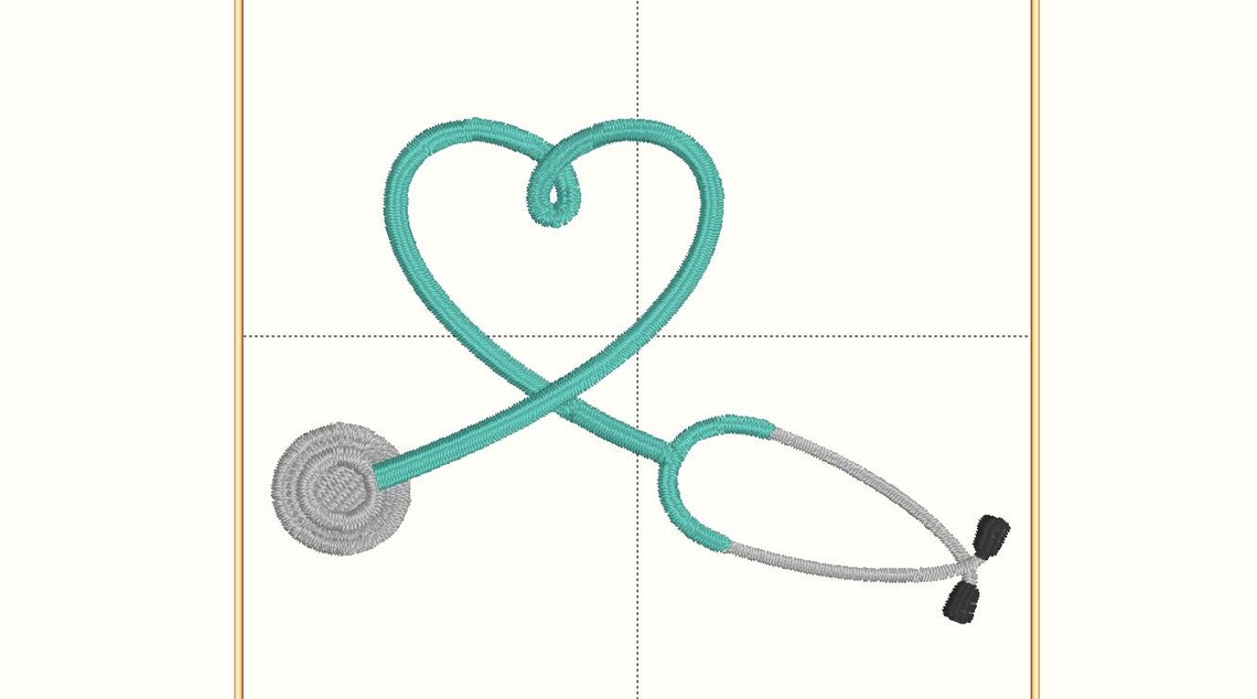 Digital Embroidery Design STETHOSCOPE Doctors Nurses Etc. | Etsy