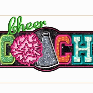 8x12 Hoop CHEER COACH Applique Lovers Delight! Applique Patch, Coach ...