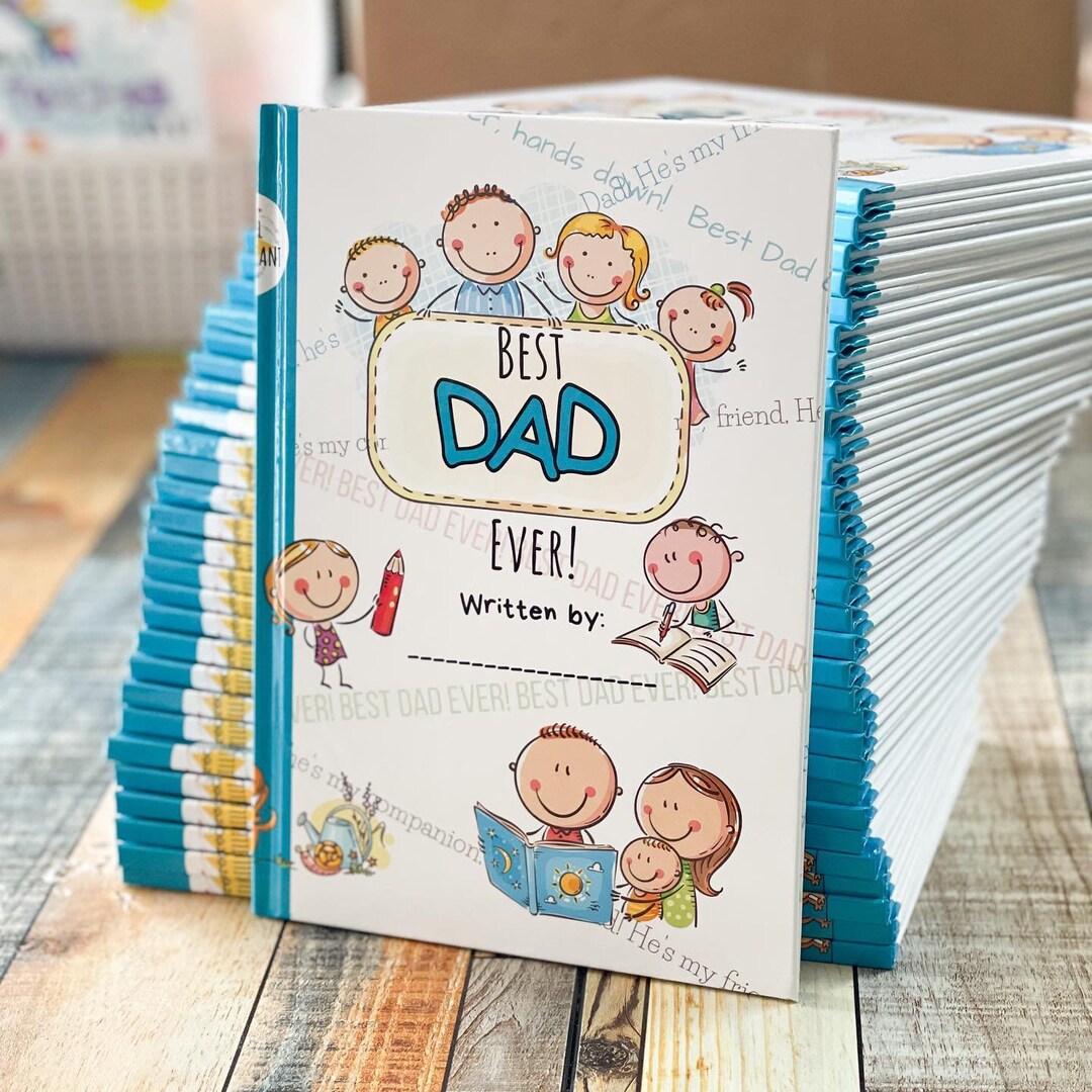 Hard Cover Best Dad Ever Book From the Kids to Dad Makes the Best Gift ...
