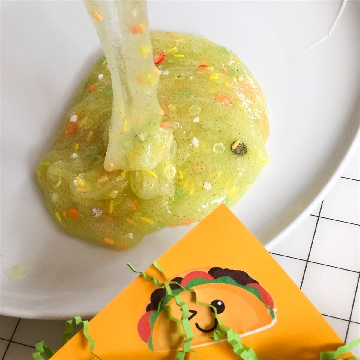 Taco Slime Kit Free Video Instructions Cinco De Mayo or Taco - Etsy