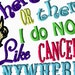 5x7 Dog Design, I Don't Like Cancer. 5x7 Fill Stitch Embroidery. Cancer ...