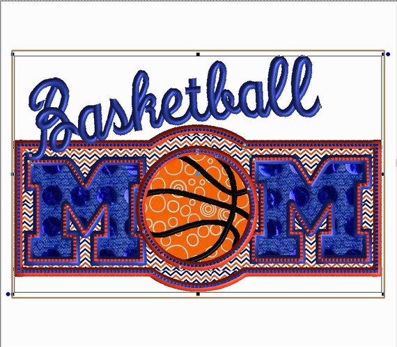 8x12 Hoop BASKETBALL MOM Embroidery Design Applique Lovers - Etsy