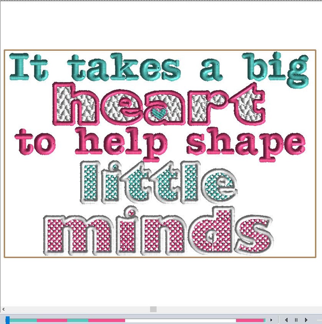 8x12 TEACHER BIG HEART, Little Minds... Takes a Big Heart to Shape ...