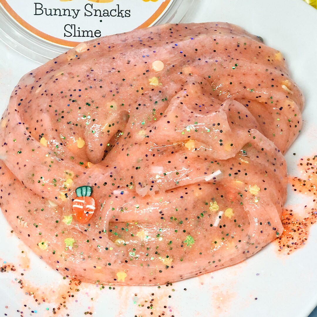Easter Bunny Snacks Slime Kits for Kids. Adorable Easy to Use Put the ...