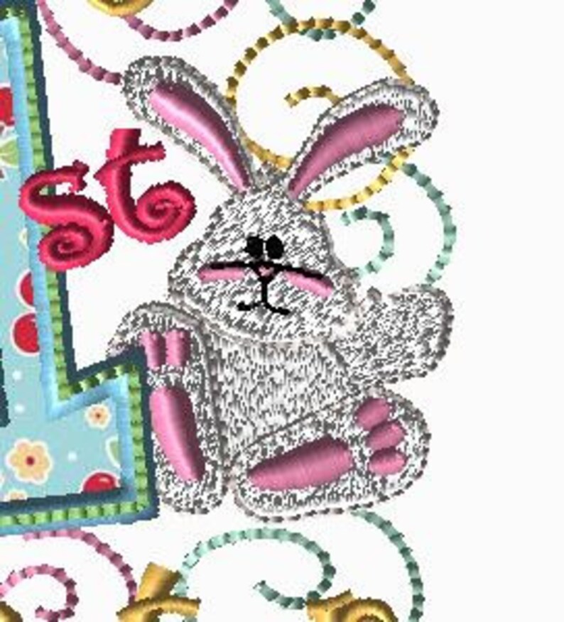 MY FIRST EASTER Embroidery Design, 5x7 Hoop, Multiple Formats for All ...