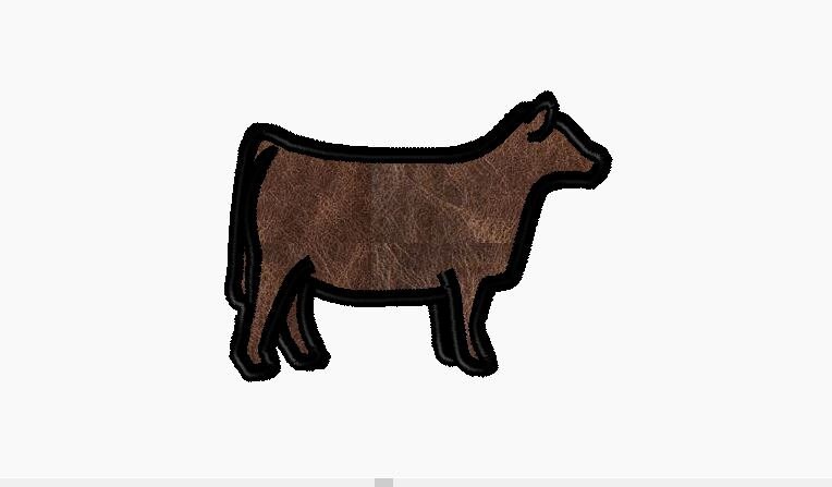 4X4 APPLIQUE STEER Embroidery Design Embroidery Design for | Etsy