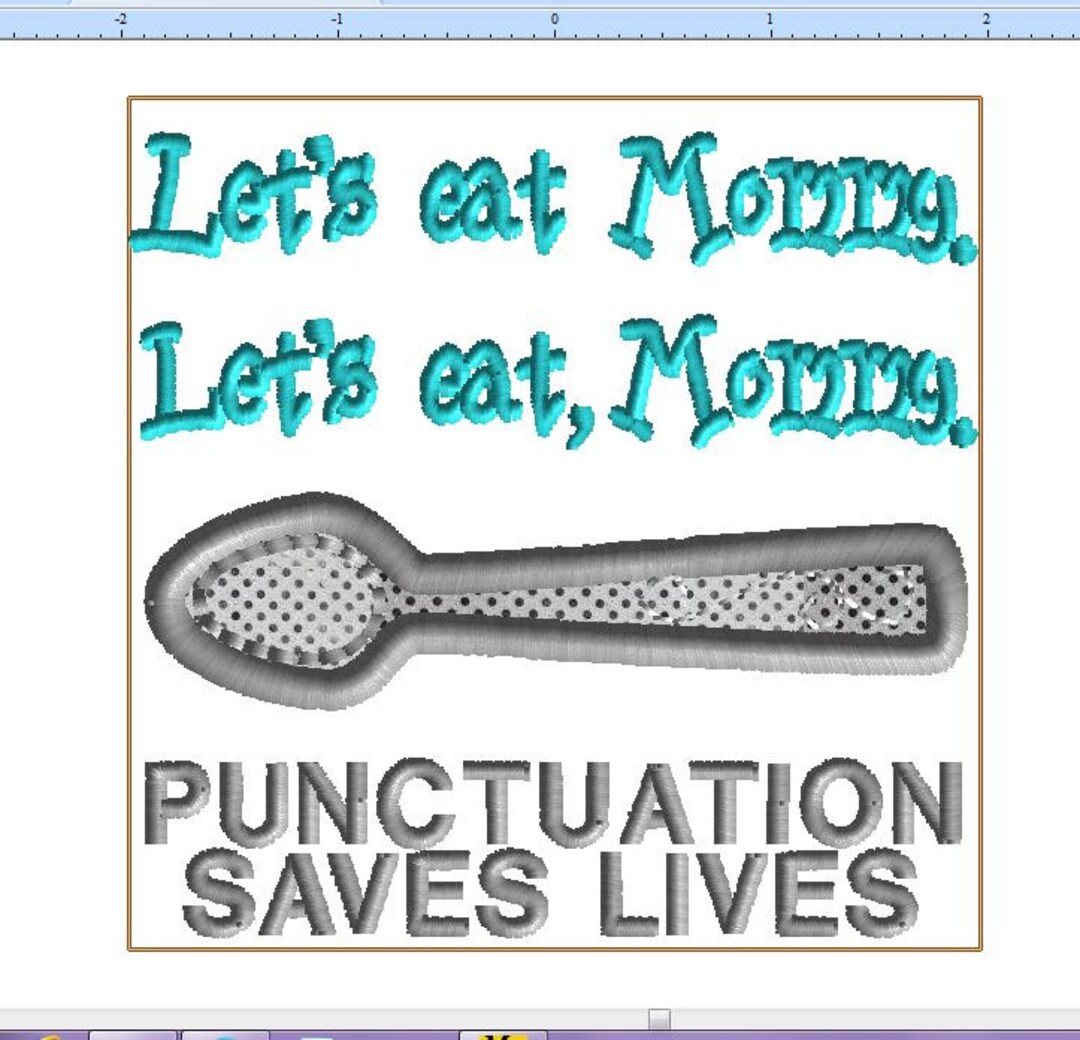 PUNCTUATION SAVES LIVES 4X4 - Etsy