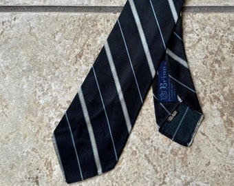 1960s LANGROCK Navy Blue Regimental Striped Silk Repp Tie Ivy League Trad - Etsy