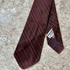 1960s Red & Black Regimental Striped Silk Repp Tie | Untipped Ivy League Trad - Etsy