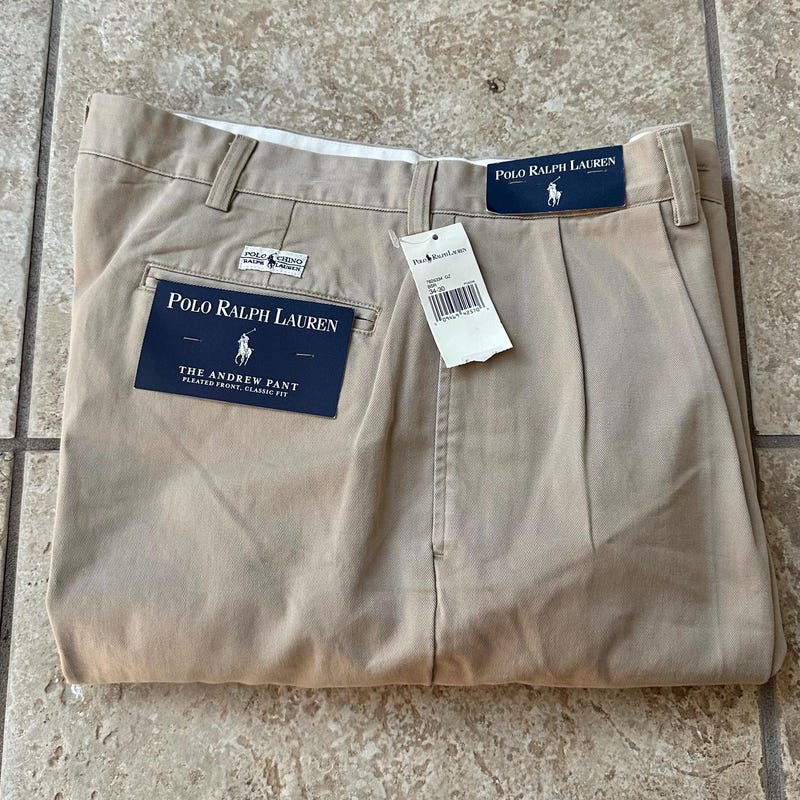 Vintage Polo Chinos Khaki - Etsy