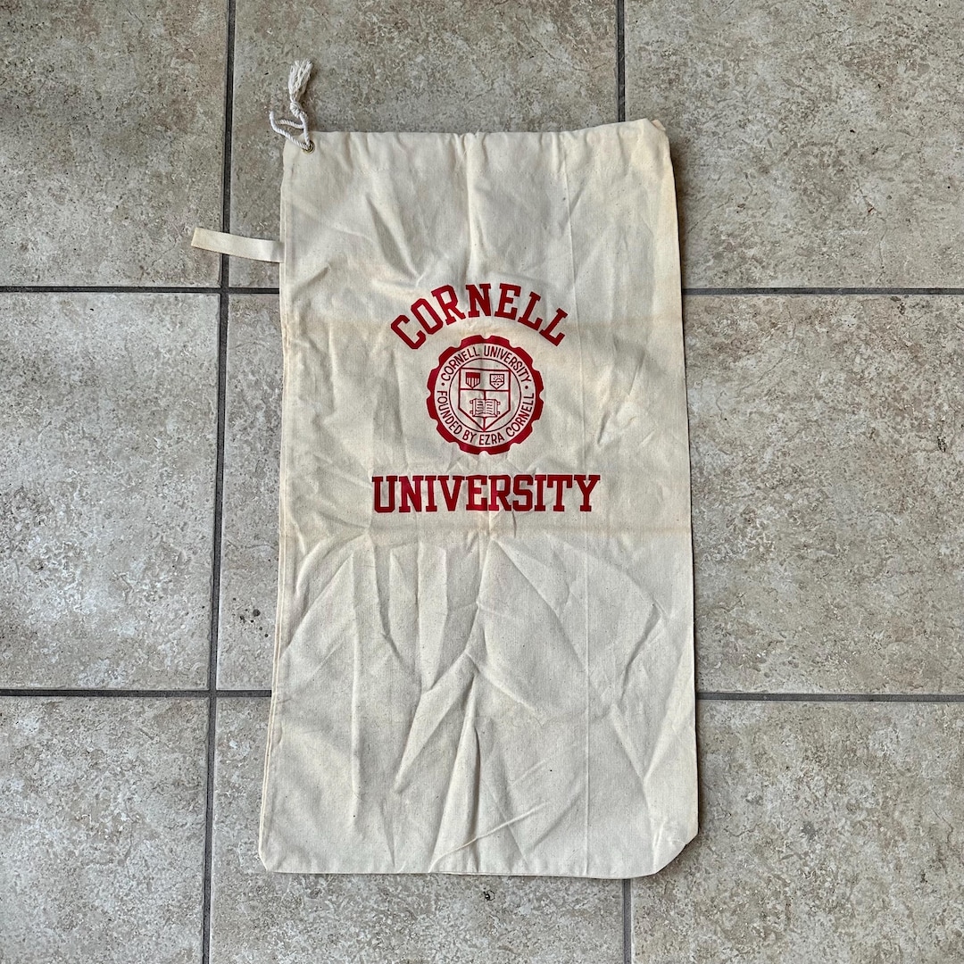 Vintage Cornell University Cotton Canvas Laundry Tote Bag | Ivy League ...