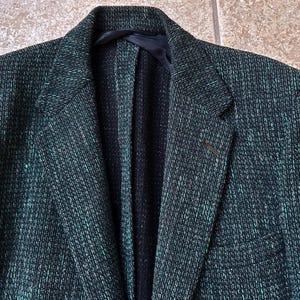 1950s Green Flecked Boucle Tweed Sport Coat | 40 Long | CURLEE CLOTHES ...