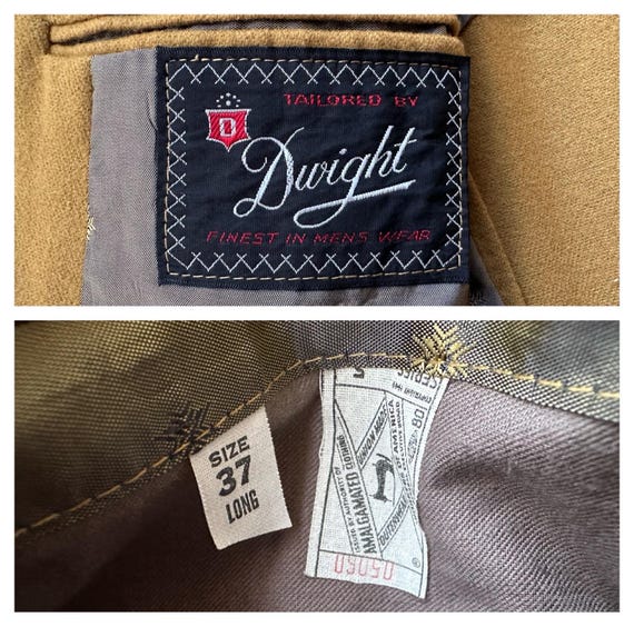 1960s Golden Brown Flannel Wool Sack Blazer | 37 Long… - Gem