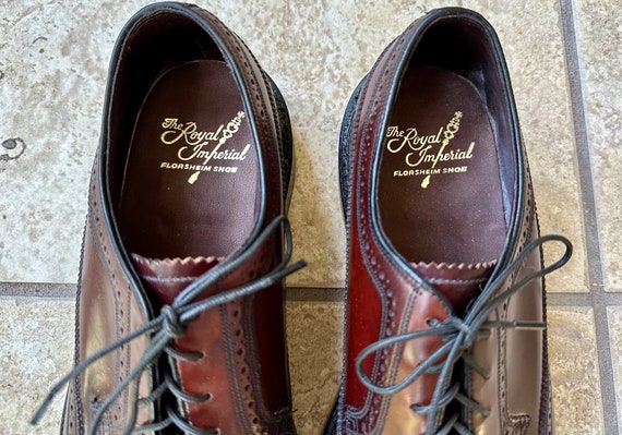 Deadstock FLORSHEIM Brown Shell Cordovan Long Wing Sh… - Gem