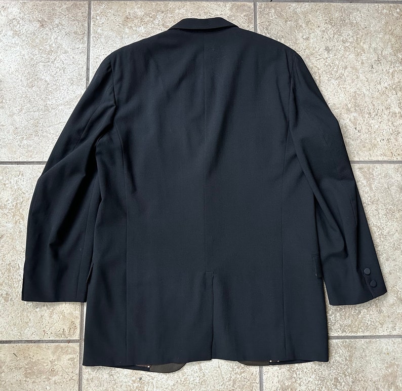 1960s CHIPP Black Worsted Wool Tuxedo Jacket | 40 Regular / Long ...
