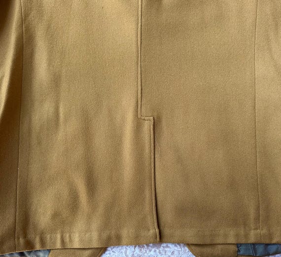 1960s Golden Brown Flannel Wool Sack Blazer | 37 Long… - Gem