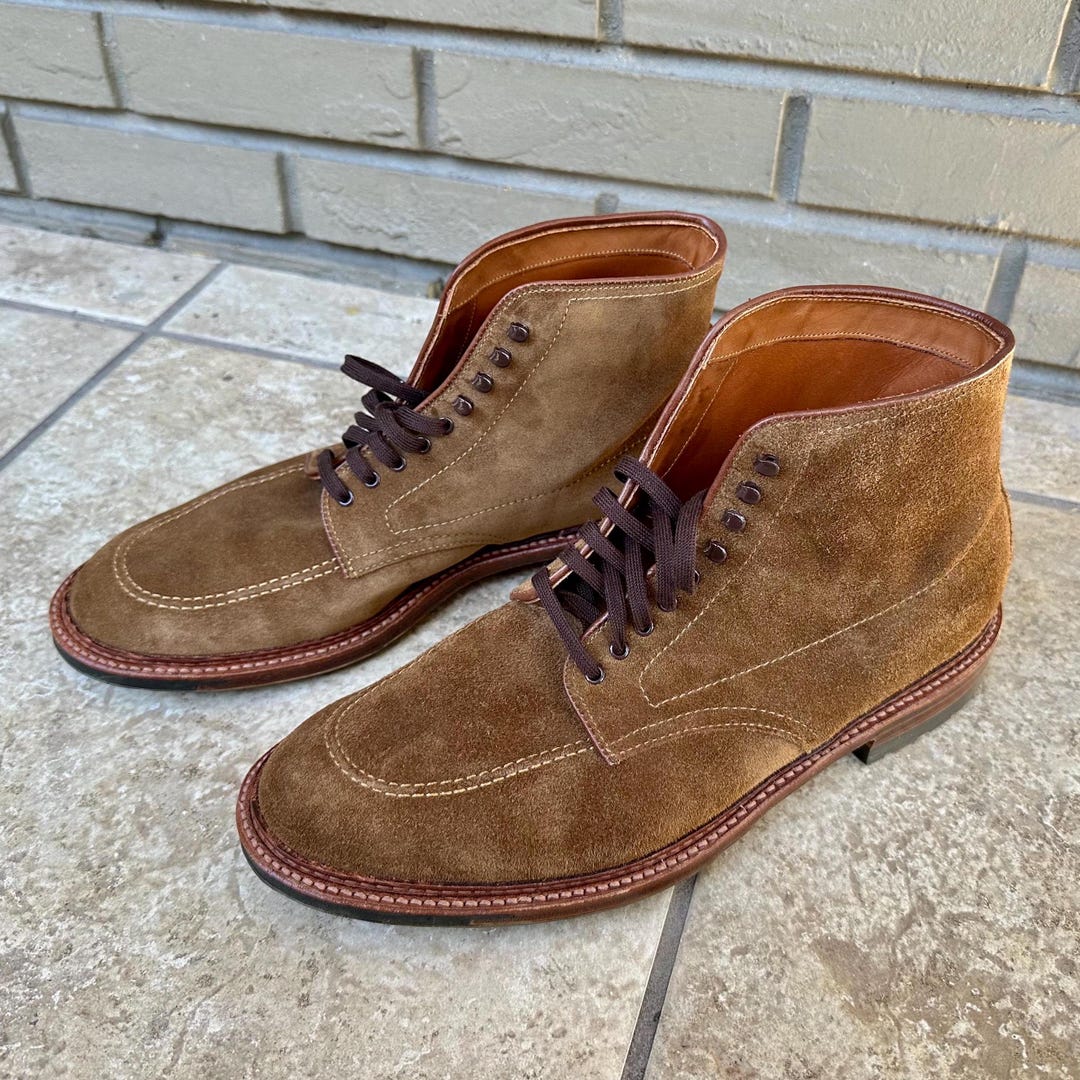Deadstock ALDEN Brown Suede Indy Boots W/ Commando Sole | Size 11.5 B/D ...