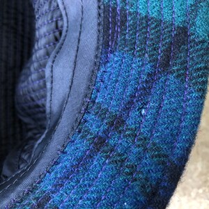 Vintage PENDLETON Black Watch Tartan Plaid Tweed Wool Bucket Hat Small ...