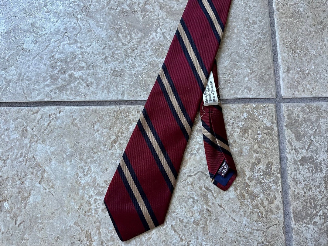 Vintage JOS A BANK Red Regimental Striped Silk Repp Tie Wiltshire Regiment Ivy League Trad - Etsy