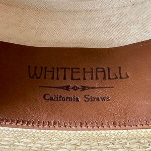 1920s Straw Boater Hat | Size 6 7/8 | WHITEHALL California Straws ...