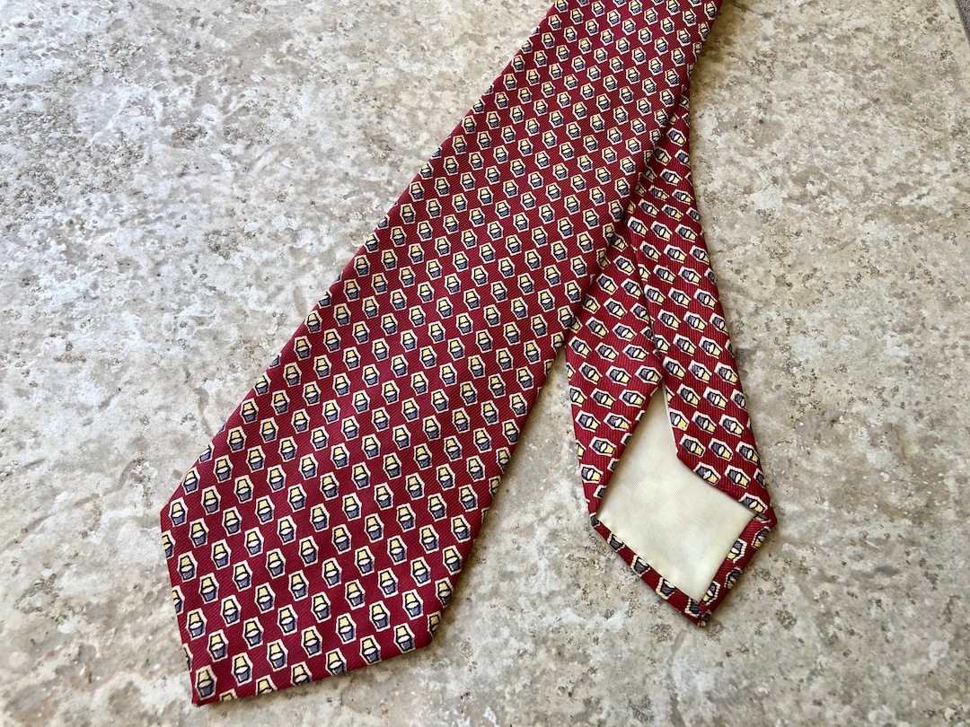 1940s 50s BEAU BRUMMELL Red Rayon Acetate Tie | Ivy League Trad - Etsy