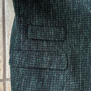 1950s Green Flecked Boucle Tweed Sport Coat | 40 Long | CURLEE CLOTHES ...