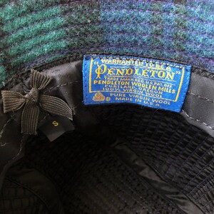 Vintage PENDLETON Black Watch Tartan Plaid Tweed Wool Bucket Hat Small ...