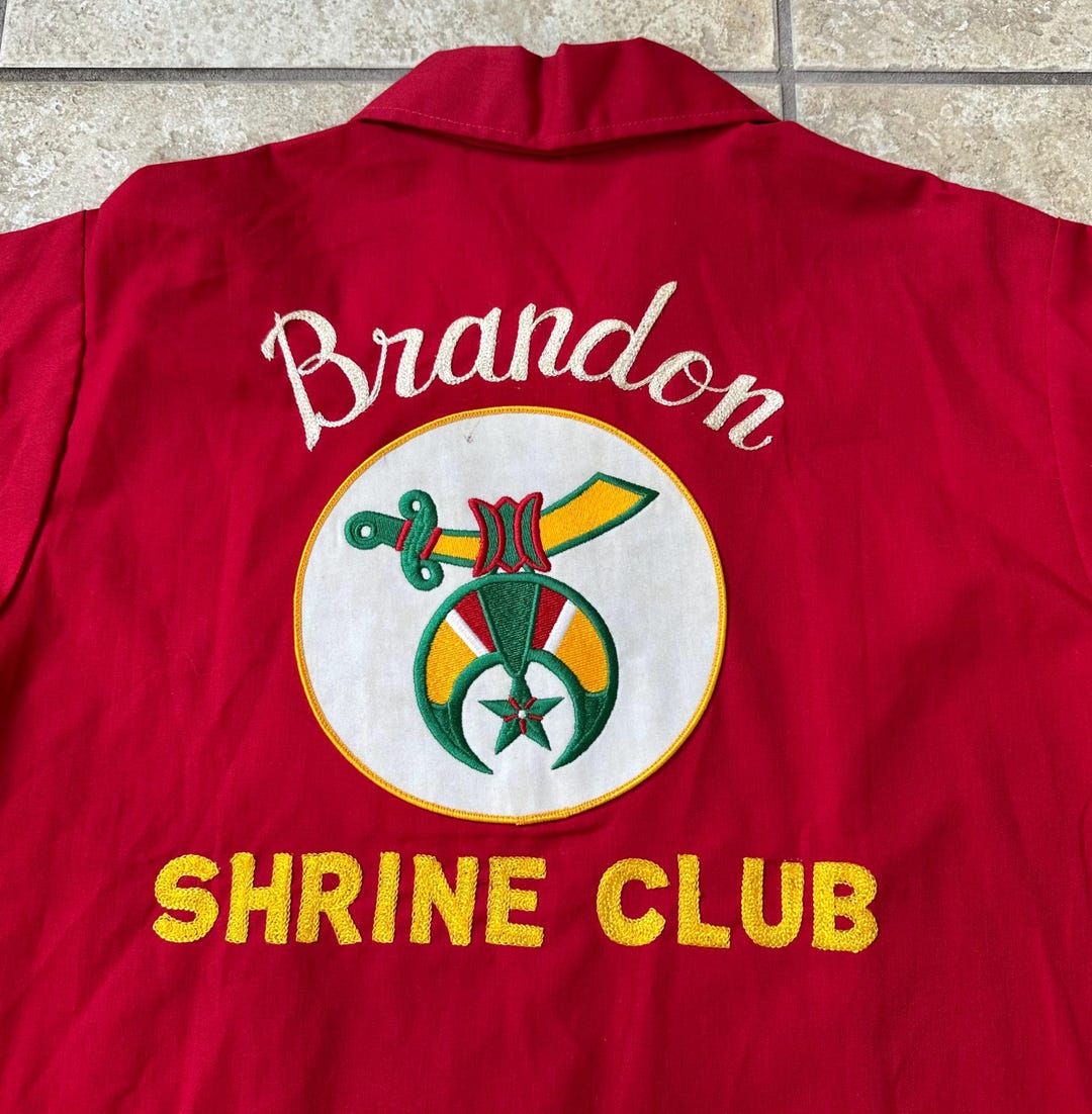 1970s Red Twill Chainstitch Jacket | Large | SHRINE CLUB K-brand Made ...