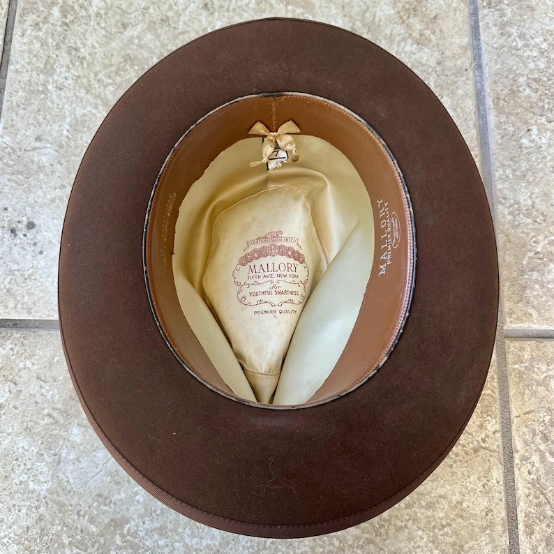 1950s Brown Felt Lord’s Hat | Size 7 | MALLORY Fifth Ave - Etsy