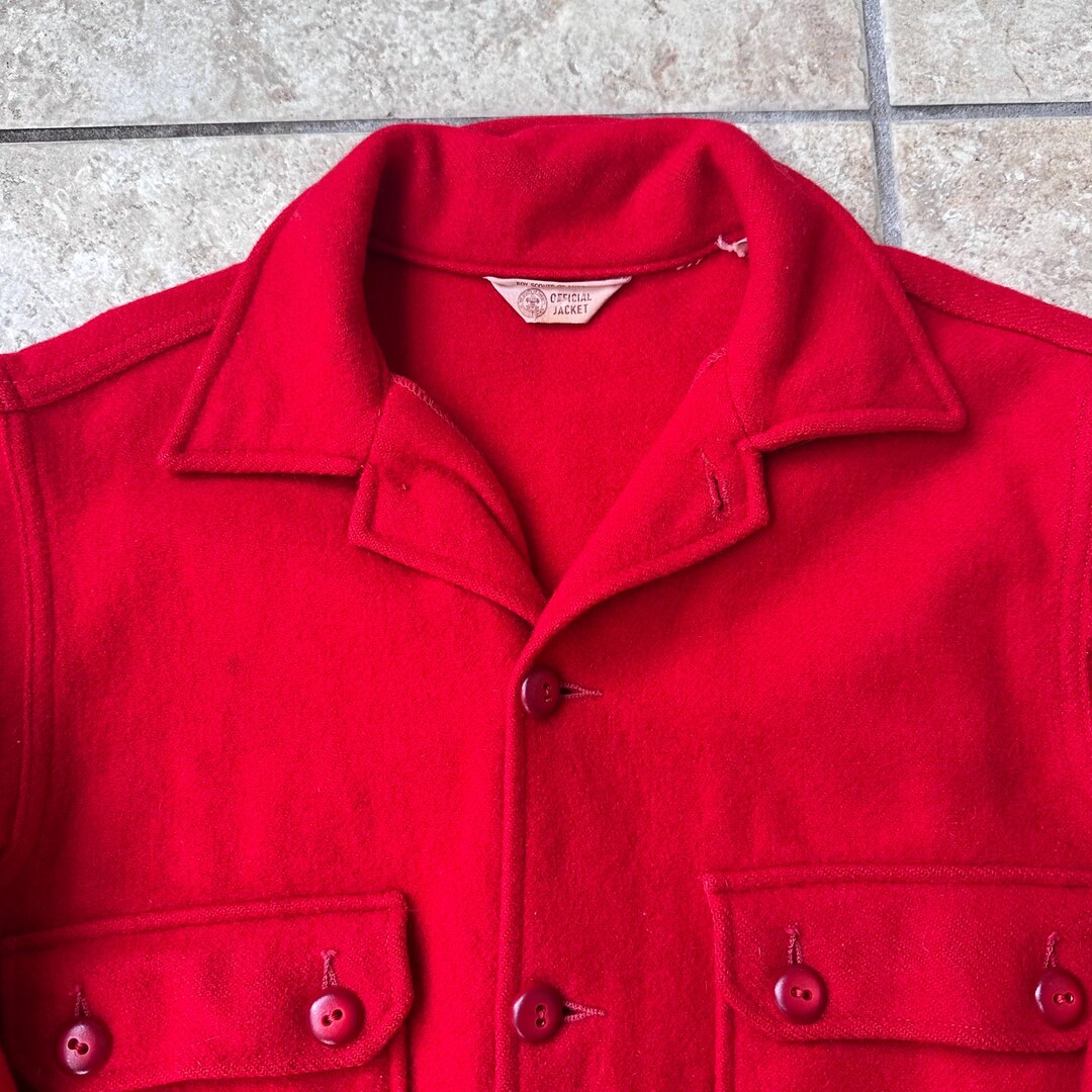 1960s BOY SCOUT Red Tweed Wool "official Jacket" | Medium | Ivy League ...