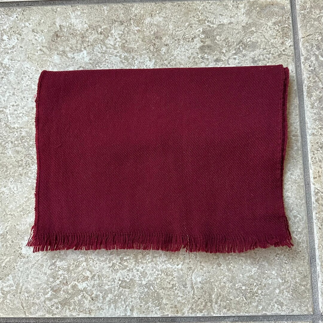 1960s Wine Red Wool Scarf | Ivy League Trad - Etsy