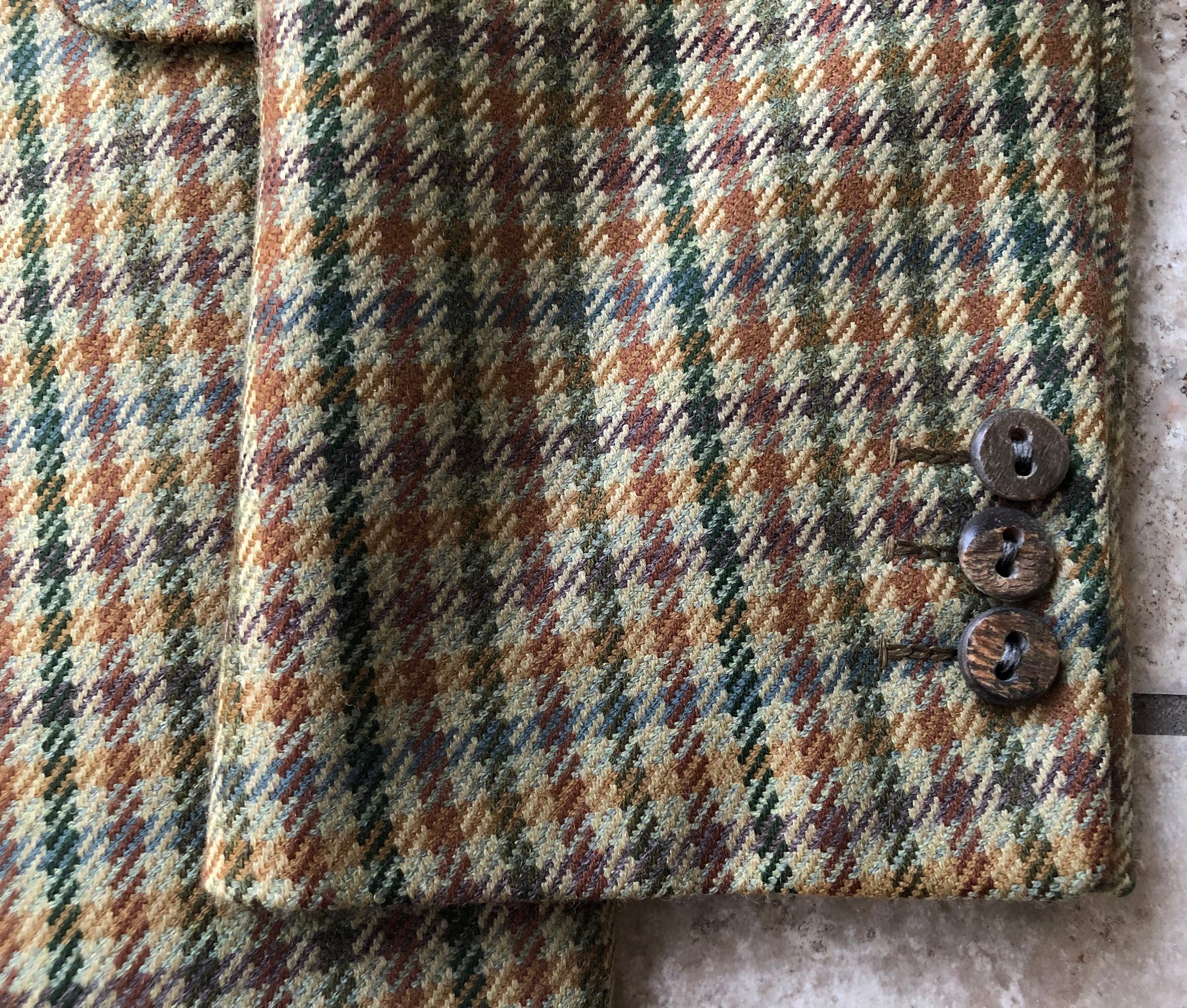 Vintage Tweed Wool Gun Club Check Sport Coat 39 40 Regular - Etsy